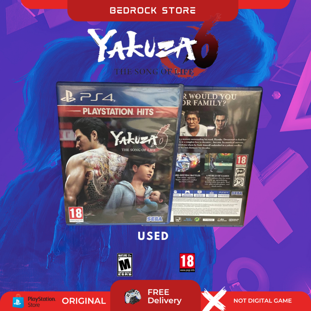 PS4 - Yakuza 6 Song of Life | Used | Shopee Malaysia