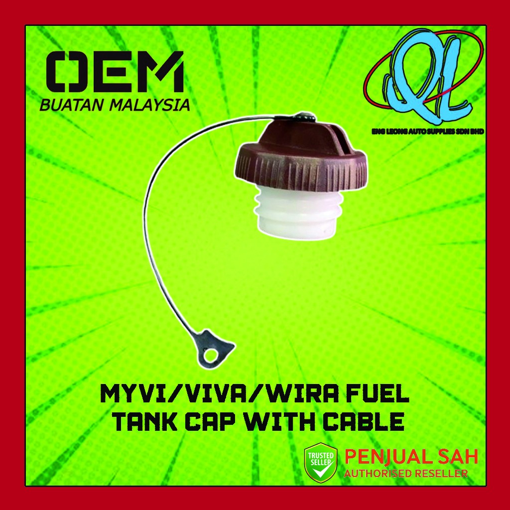 MYVI/VIVA/WIRA FUEL TANK CAP WITH CABLE | Shopee Malaysia