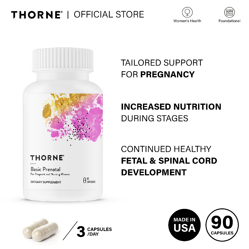 Thorne Basic Prenatal 90 Capsules | Shopee Malaysia