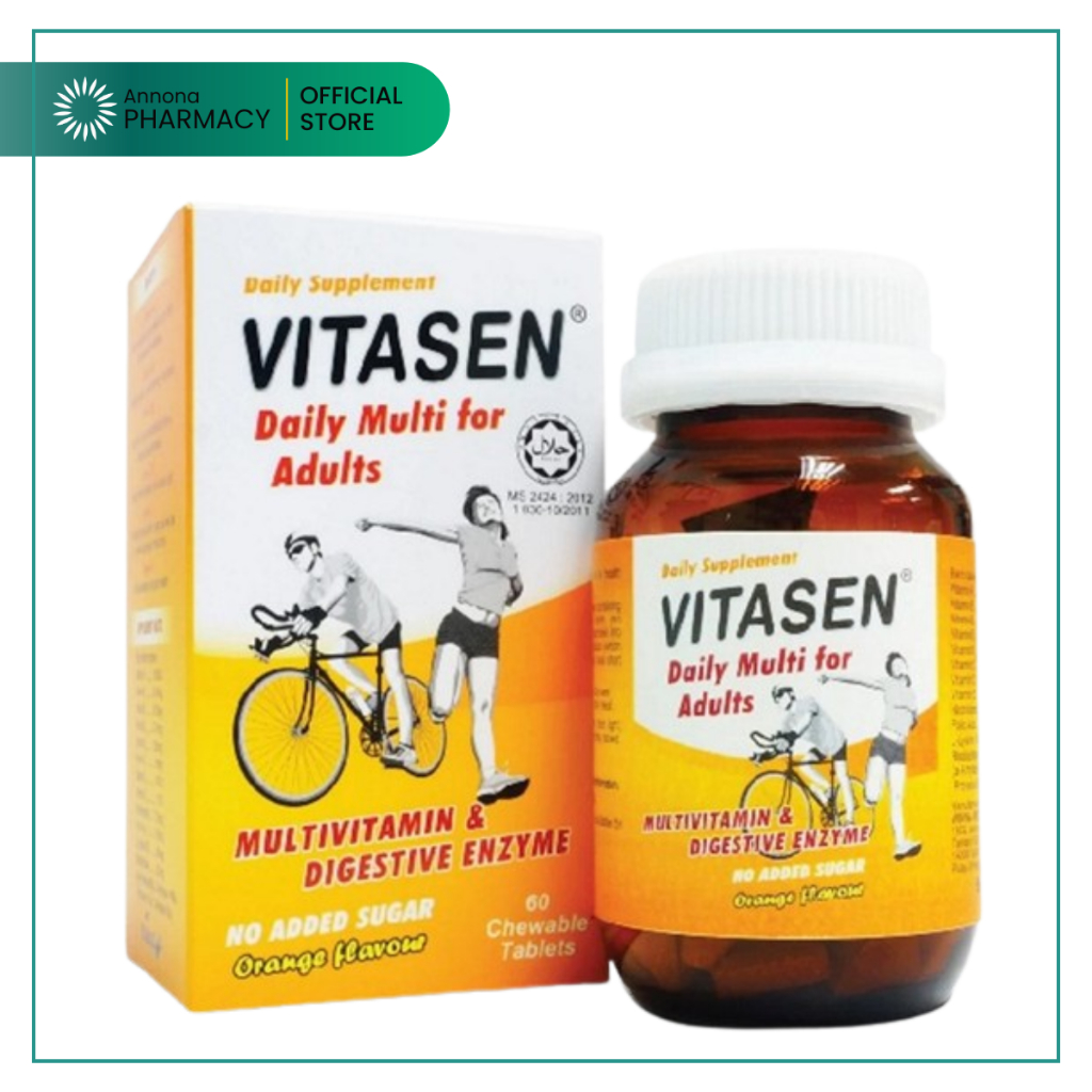VITASEN Multivitamin & Digestive Enzyme 60's | Shopee Malaysia