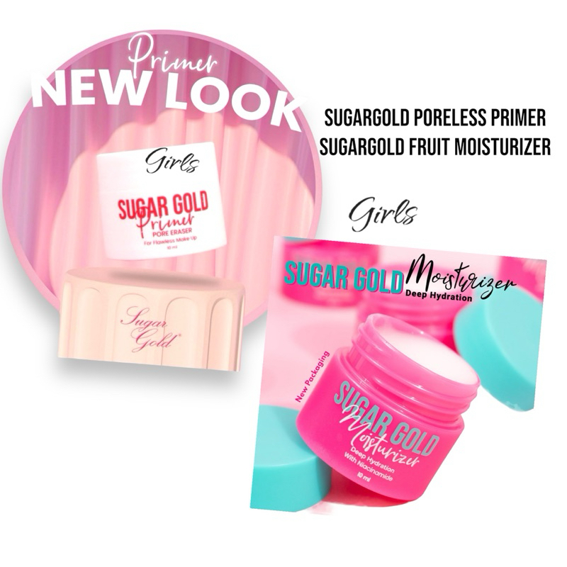 INSTANT PRIMER PORE ERASER / FRUIT MOISTURIZER SUGAR GOLD PRIMER Makeup ...