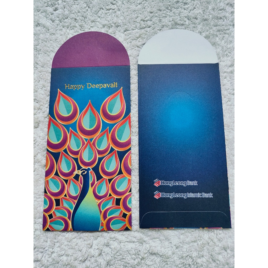 2022 Hong Leong Bank Peacock Deepavali Packet (1 pack-9 pcs) [Happy ...