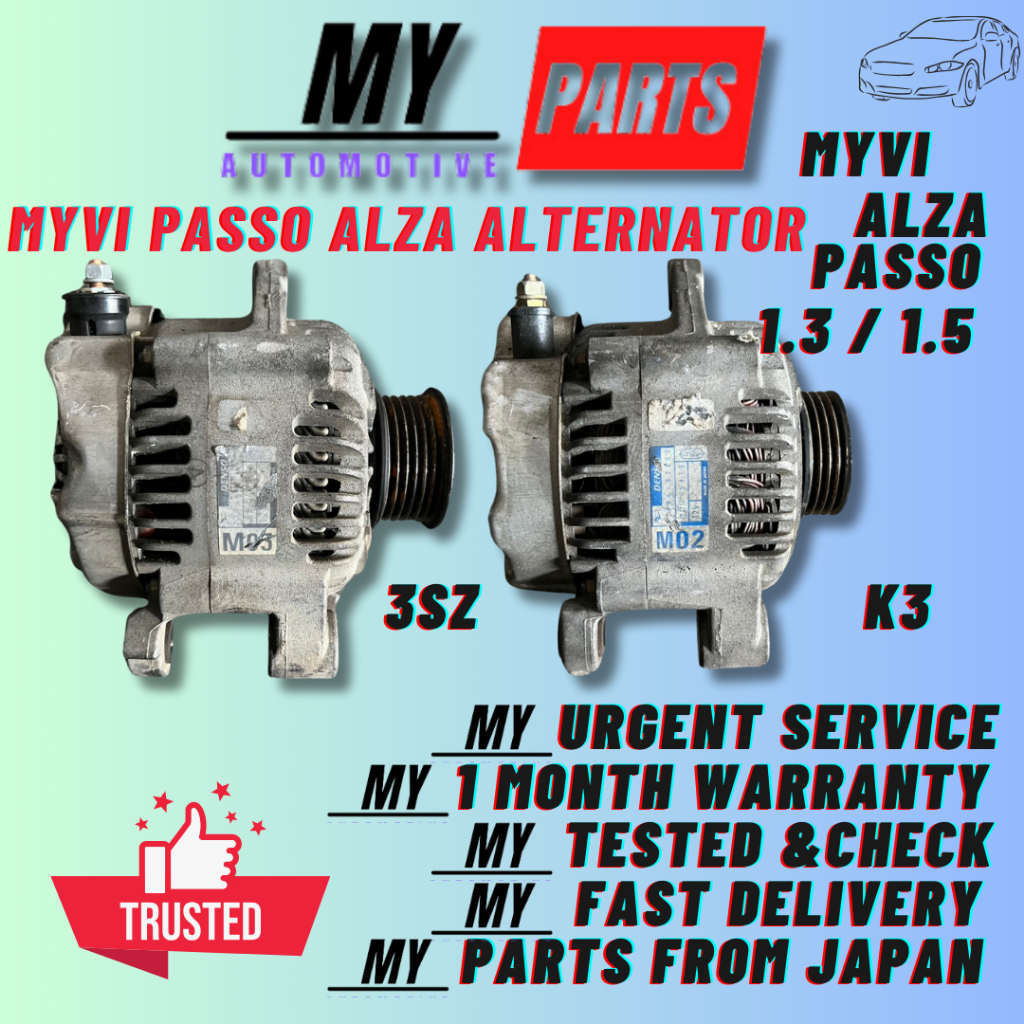 Alternator DENSO For Yrv/Myvi/Alza/Lagi Best /Storia/Avanza/Kembara/K3 ...