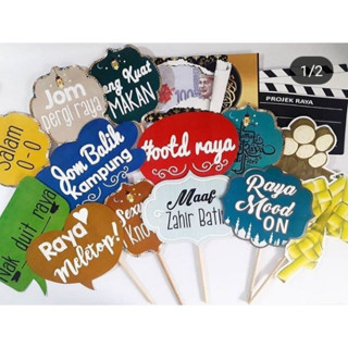 10 pcs photobooth props raya props props stick | Shopee Malaysia