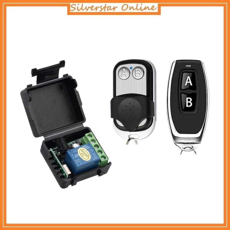 Remote Control 1 Channel Receiver 433mhz Relay Switch Wireless ...