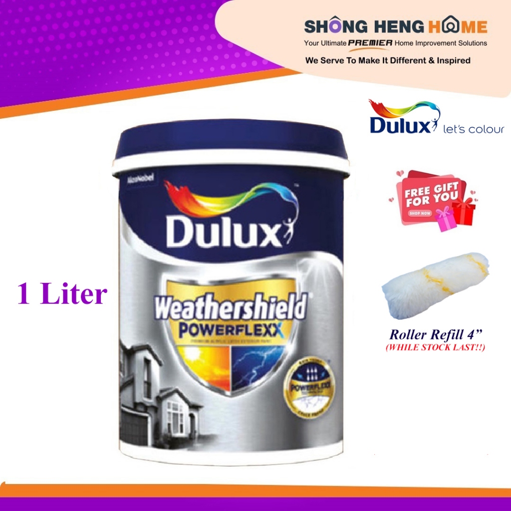 1L - Dulux Weathershield Powerflex - Exterior - Color Options | Shopee ...
