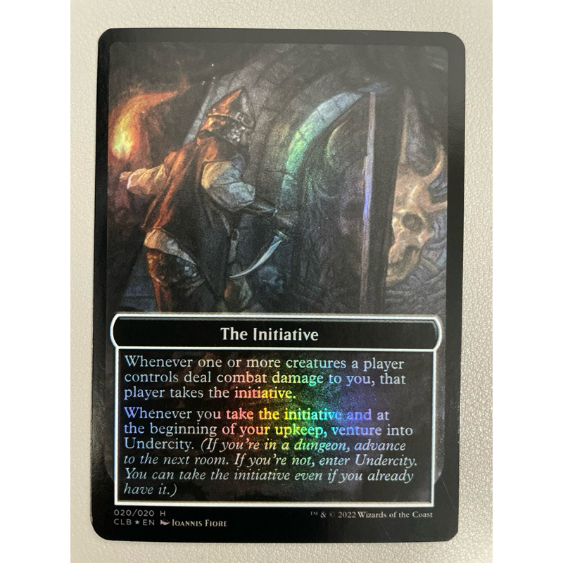 MTG:Battle for Baldur’s Gate (CLB) 020/020 H - The Initiative Token ...