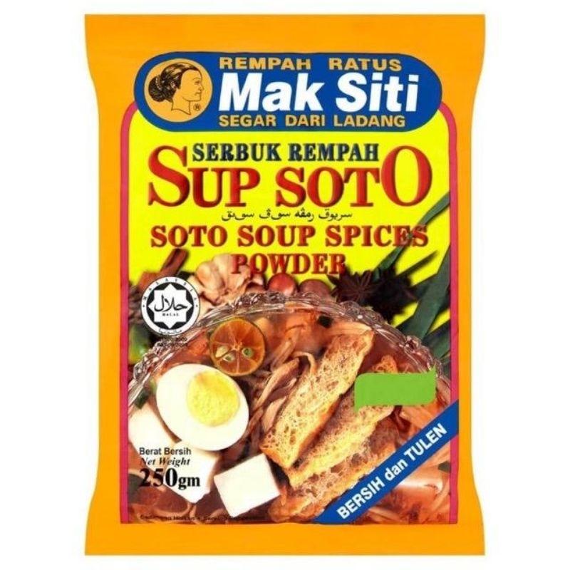 Mak Siti Serbuk Rempah Sup Soto 250gm | Shopee Malaysia