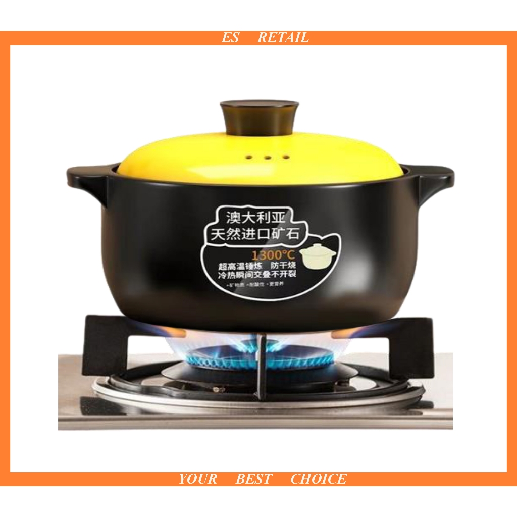 Clay pot Lithium porcelain casserole Ceramic clay pot Porcelain pot ...