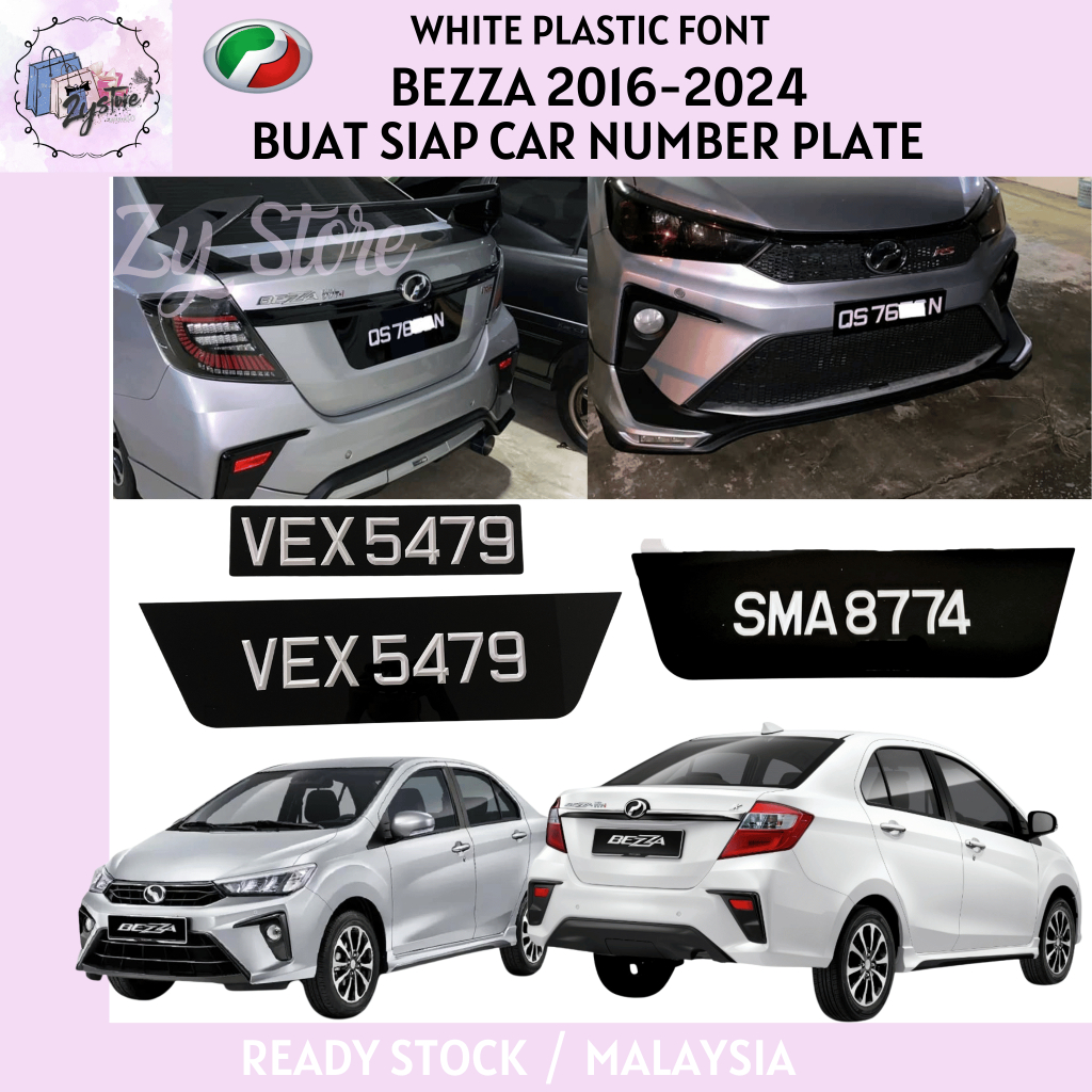 Perodua Bezza 2016-2025 Car Numberplate / Full Size Bezza / Bezza ...