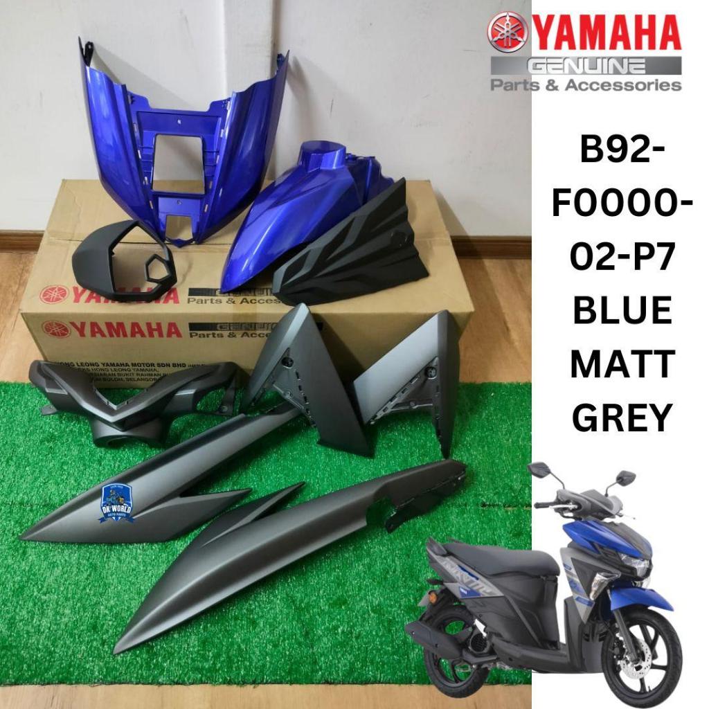 YAMAHA EGO AVANTIZ COVER SET 100% ORIGINAL HLY BODY SET CYAN BLUE MATT ...