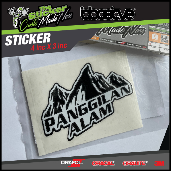 STICKER OUTDOOR - PANGGILAN ALAM - 4 INCI X 3 INCI (custom made ...