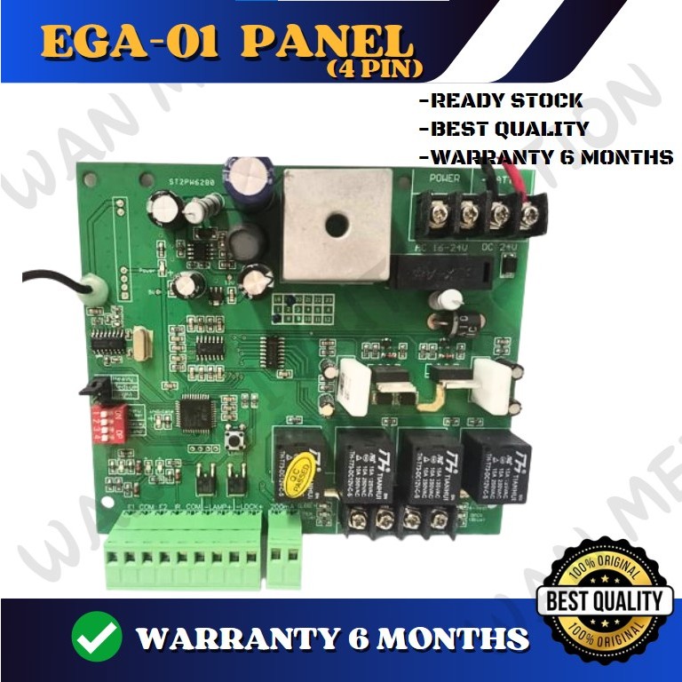 EGA-01(4 PIN) Autogate DC Swing 4CH Control Board PCB Panel | Shopee ...