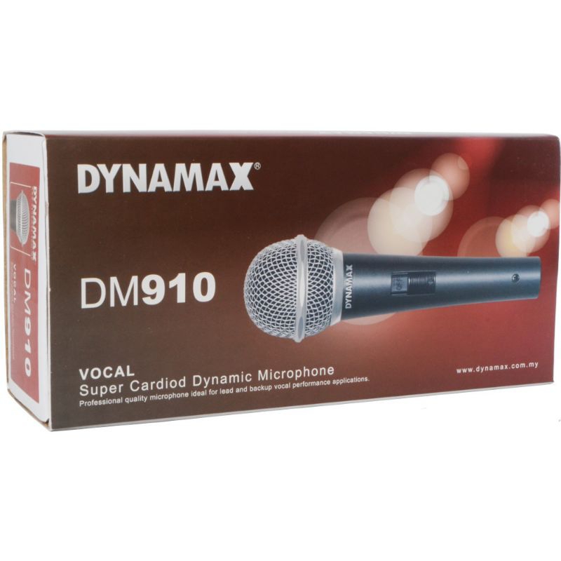 DYNAMAX SUPER CARDIOD DYNAMIC MICROPHONE DM910 | Shopee Malaysia