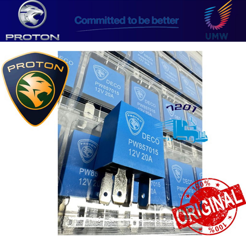 100%ORIGINAL PROTON MICRO BLUE 12V 20A RELAY 4PIN (PW857015) - PROTON ...