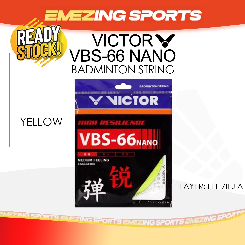 (MADE IN JAPAN) Victor VBS-66 NANO String Badminton Strings - VBS-66N ...