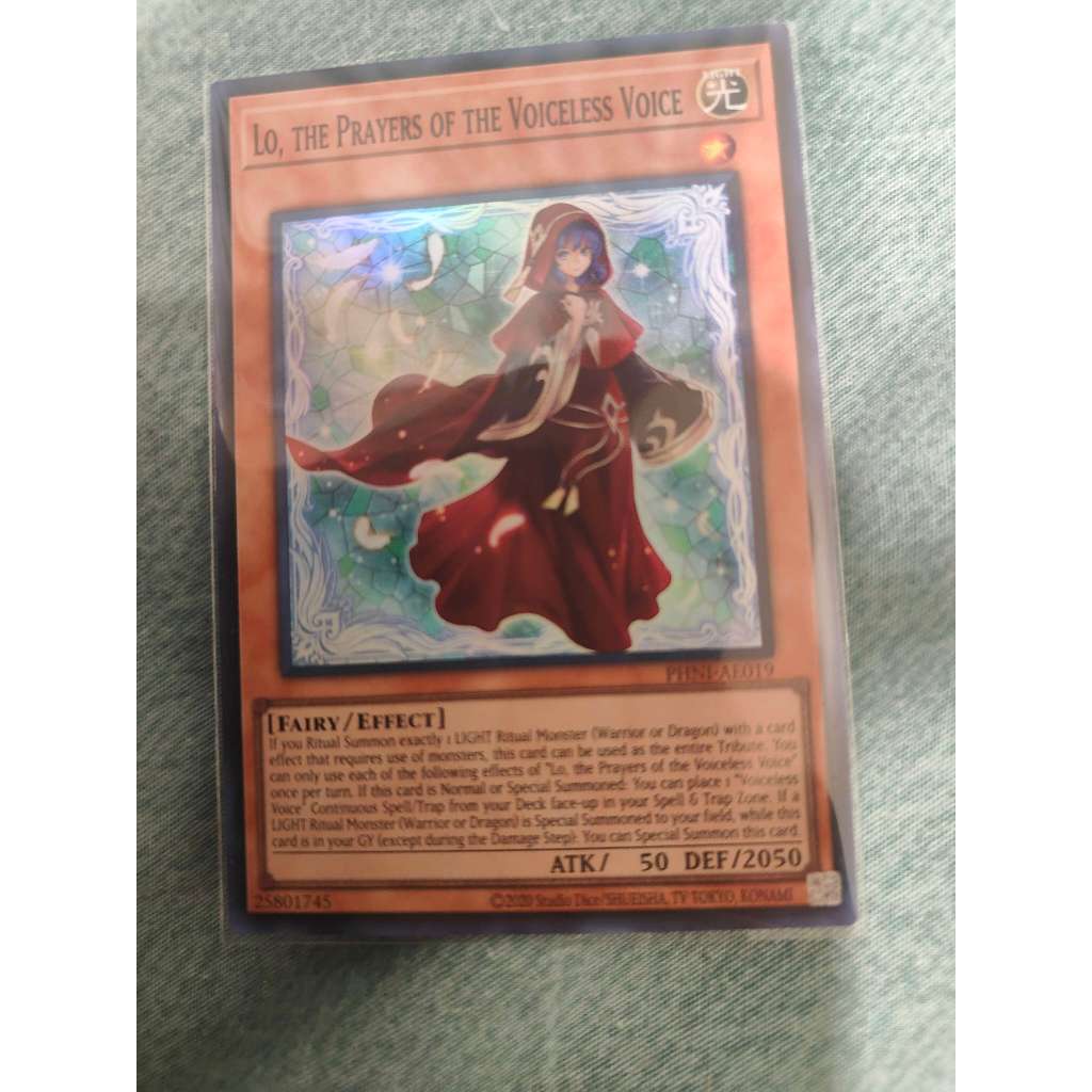 Yugioh : PHNI-JP019 PHNI-AE019 Lo, the Prayers of the Voiceless Voice (SR/SCR/QSCR) | Shopee ...