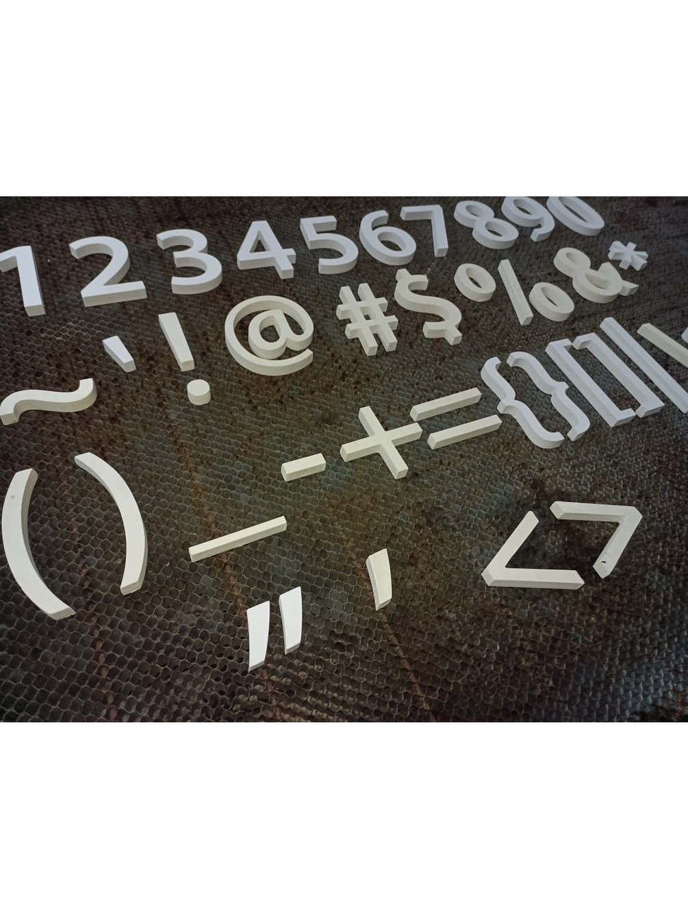 3D Alphabet Block Letters (ADOBE FAN H100mm T12mm) Numbers and Symbols ...