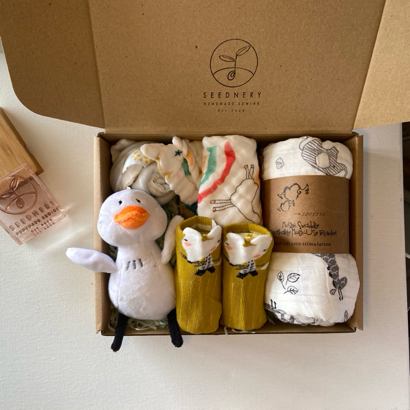 Seednery Newborn Baby Gift Set ｜Newborn Gift Hampers｜Gift box newborn ...