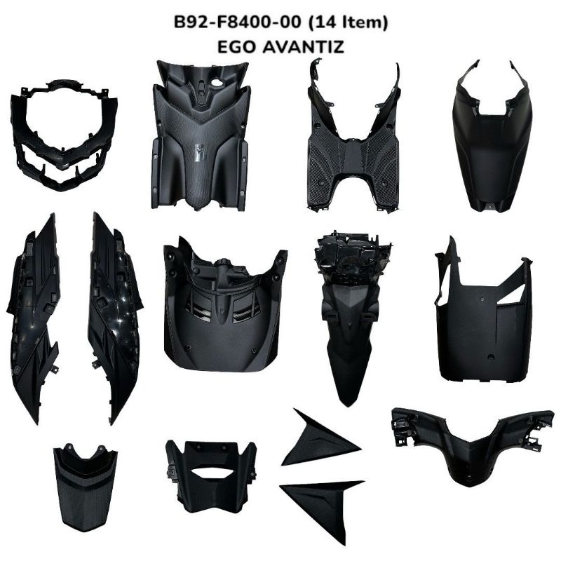 100% ORIGINAL YAMAHA EGO AVANTIZ 125 INNER SET COMPLETE INNER PANEL ...