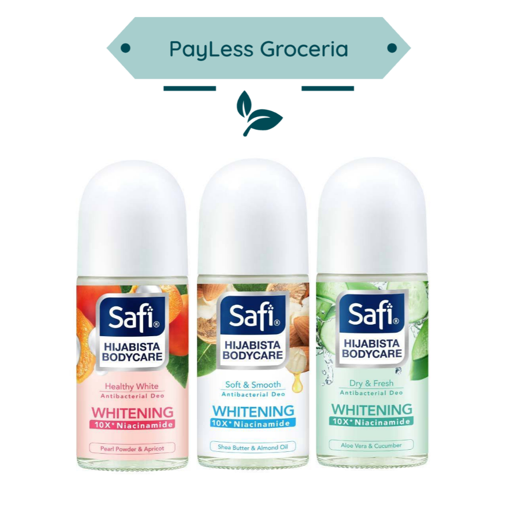 Safi Hijabista Bodycare Antibacterial Deodorant Roll On 50ml | Shopee ...