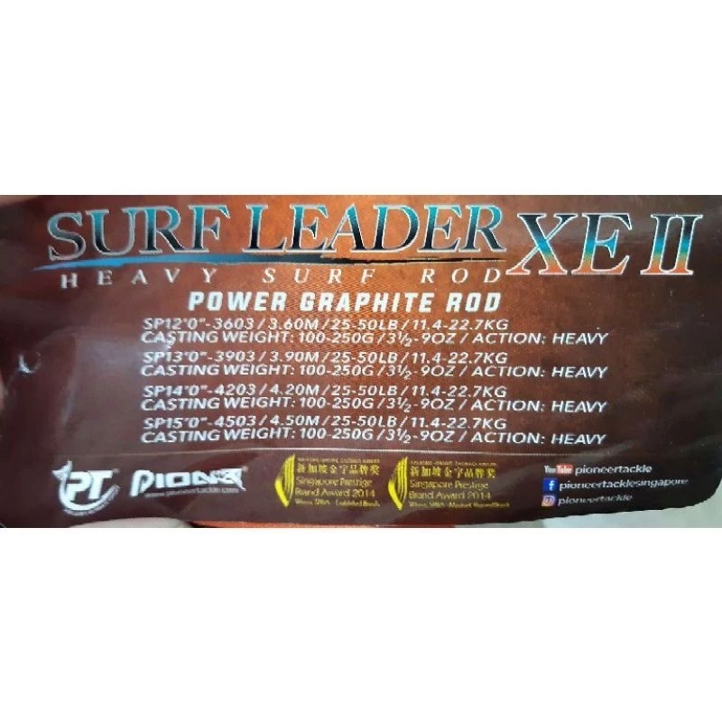 PIONEER SURF LEADER XE II HEAVY SURF ROD | Shopee Malaysia