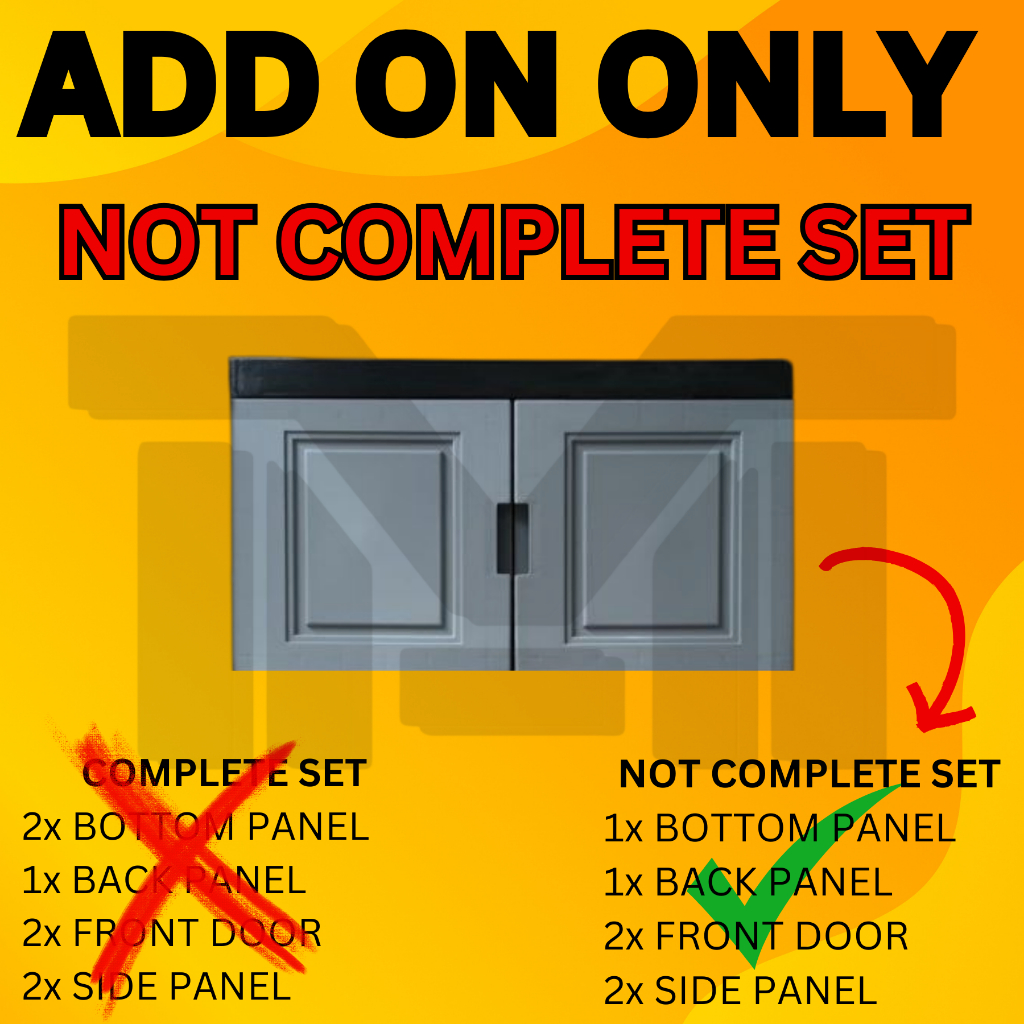 0019 ADD ON 1 Tier Storage Cabinet / Plastic Cabinet / kitchen cabinet ...
