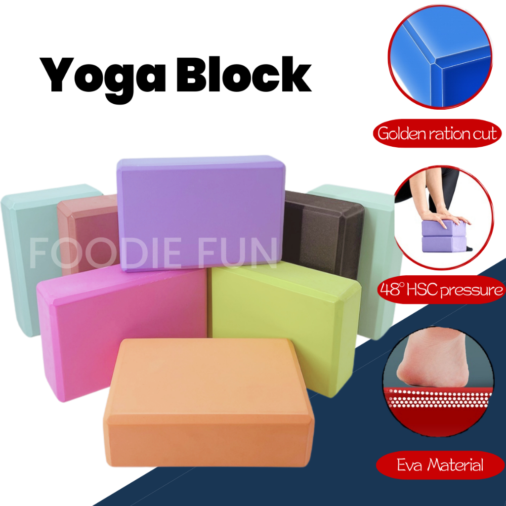 High Density Yoga Props Foam Block Brick Stretching Aid Gym ...