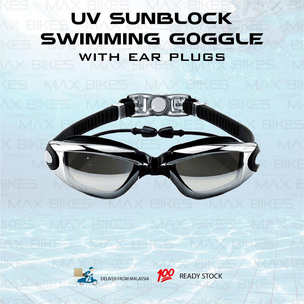 Swimming Goggles for Adult Diving Swim Googles Anti Fog Eye Glasses ...