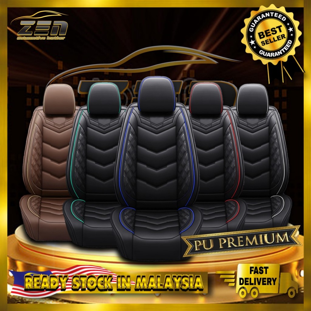 ZEN Gaming (GM PLUS) series PU PREMIUM LEATHER Universal Car Seat Cover ...