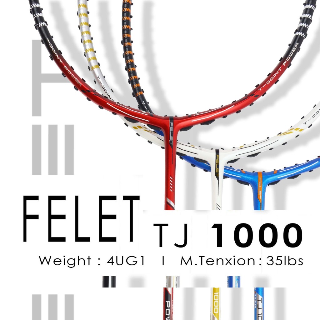 (FRAME RACKET ) FELET TJ Power-Speed Badminton Racket Beli Raket FREE ...