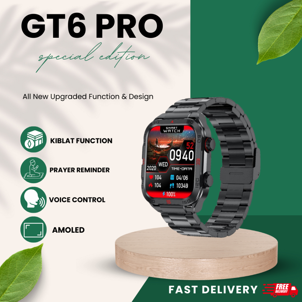 [NEW ARRIVAL] GT6 PRO SMART WATCH (NEW FUNCTION : CALENDER FUNCTION ...