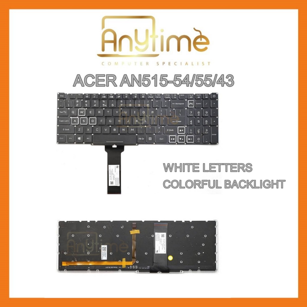 Laptop Replacement US Layout RGB Colorful Backlight Keyboard for Acer ...