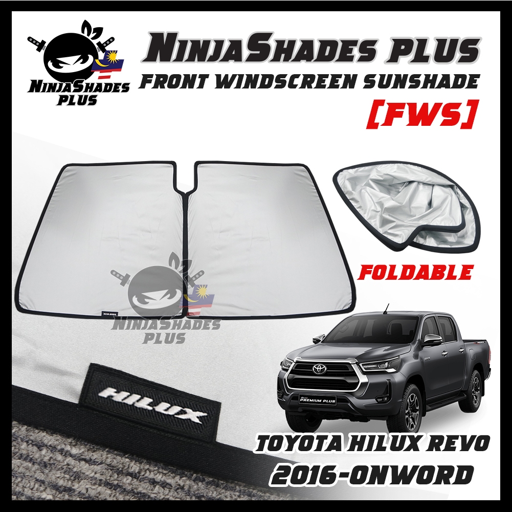 NinjaShades PLUS Toyota Hilux Revo 2016-2023 [FWS] FRONT Windscreen Car ...