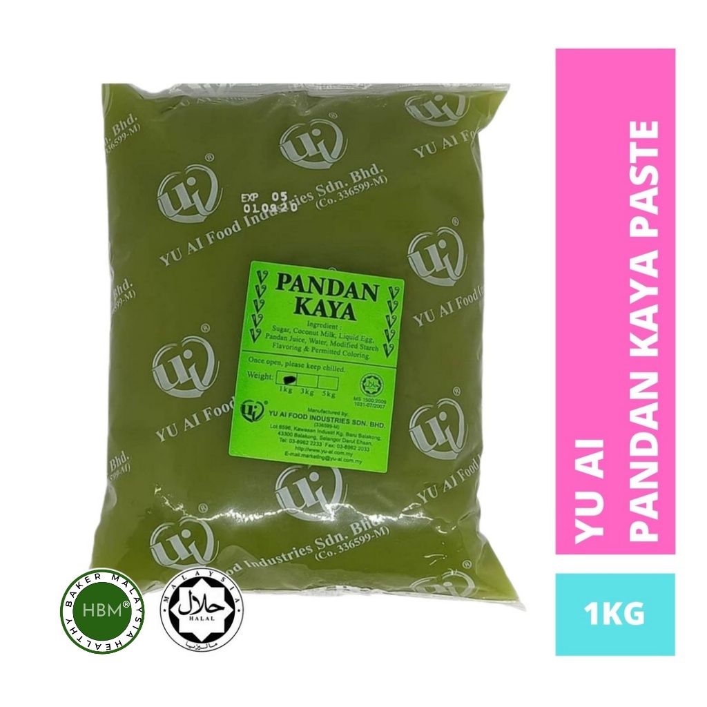 Yu Ai Pandan Kaya Paste 1kg / Pandan Kaya Filling 1kg / Inti Pandan ...