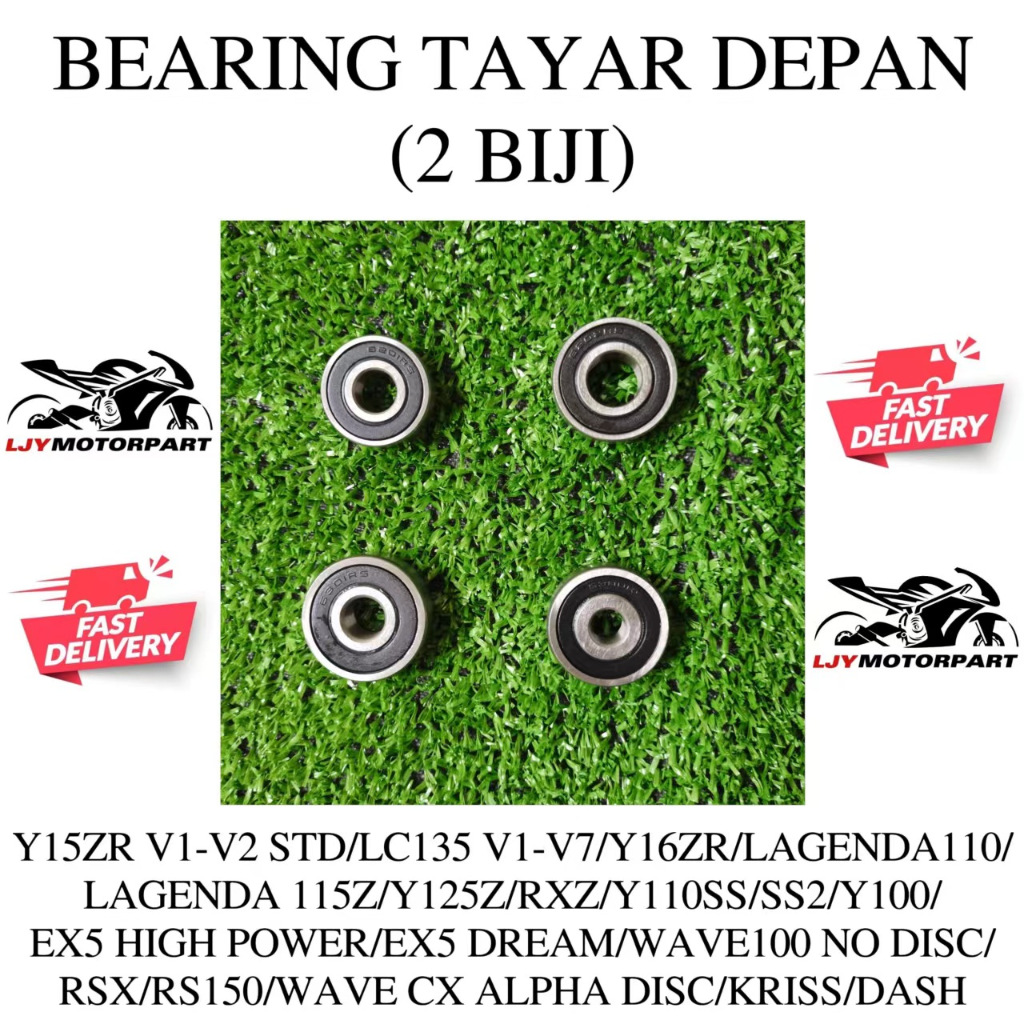 Y15 Y15ZR V1-V2 STD LC LC135 V1-V7 Y16ZR BEARING TAYAR DEPAN FRONT HUB ...