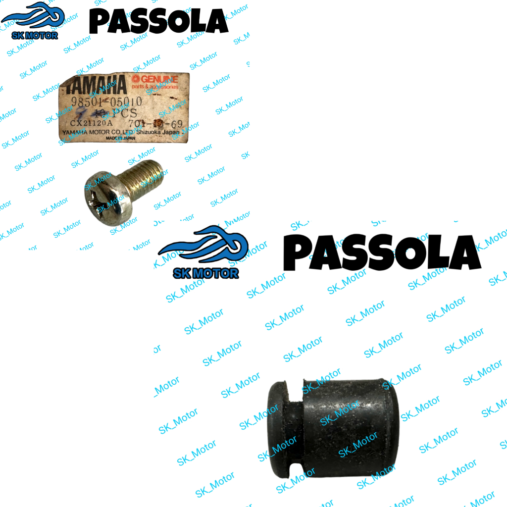 Yamaha PASSOLA Original Screw Pan Head Skru Rubber Getah 98501-05010 ...