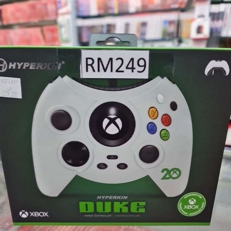 Xbox hyperkin Duke wired controller 20th anniversary white edetion new ...