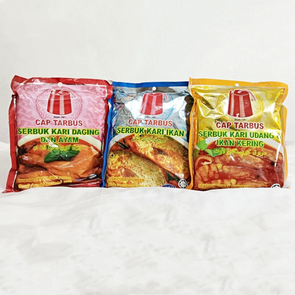 CAP TARBUS Rempah Serbuk Kari Ikan Curry Powder Paste Pes Kari Ayam ...