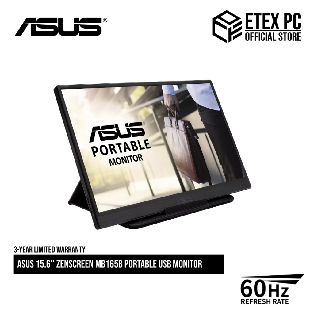 ASUS 15.6'' ZenScreen MB165B Portable USB Monitor - TN Panel / 60Hz ...