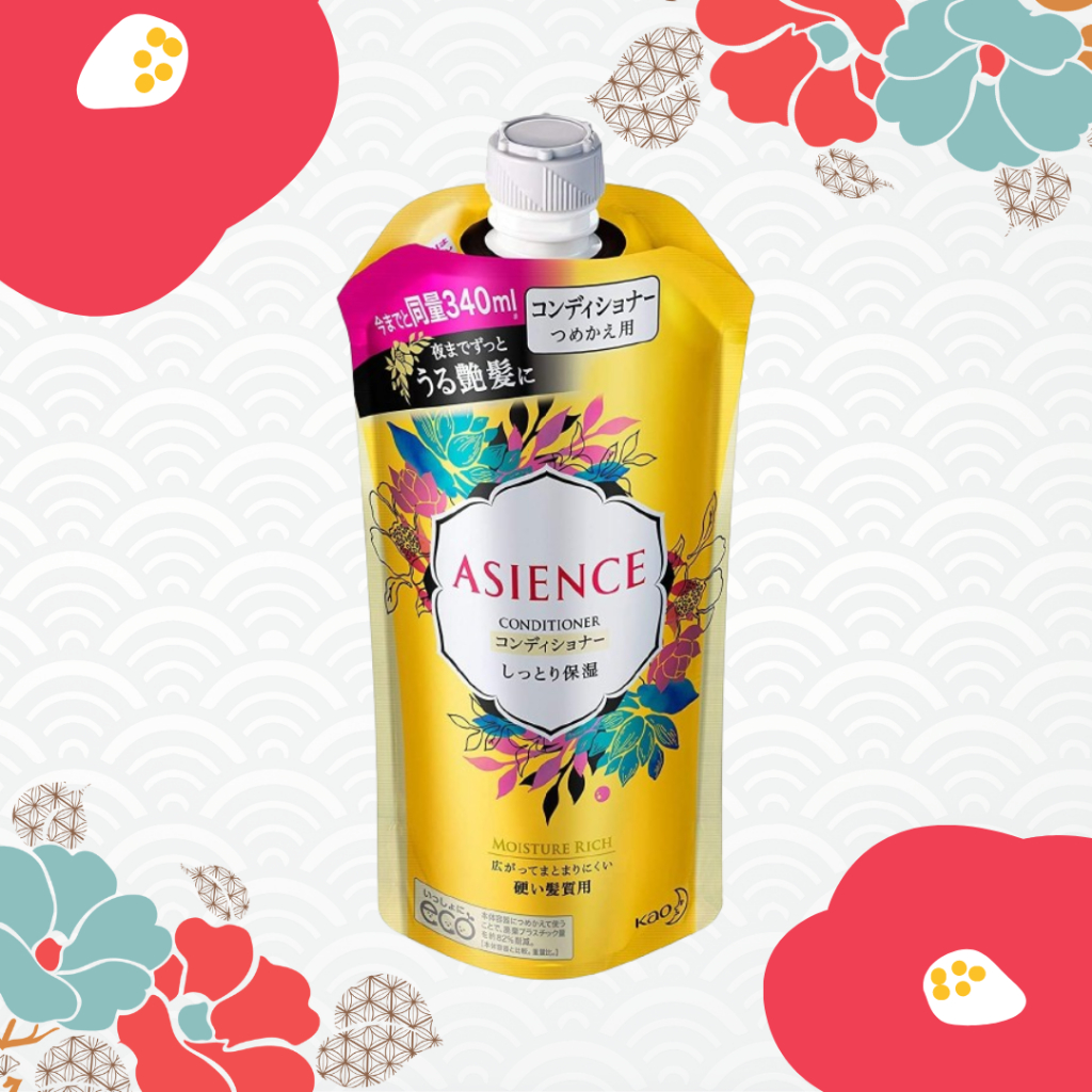 Kao Asience Moisturizing & Soft Elastic Shampoo & Conditioner Refill ...