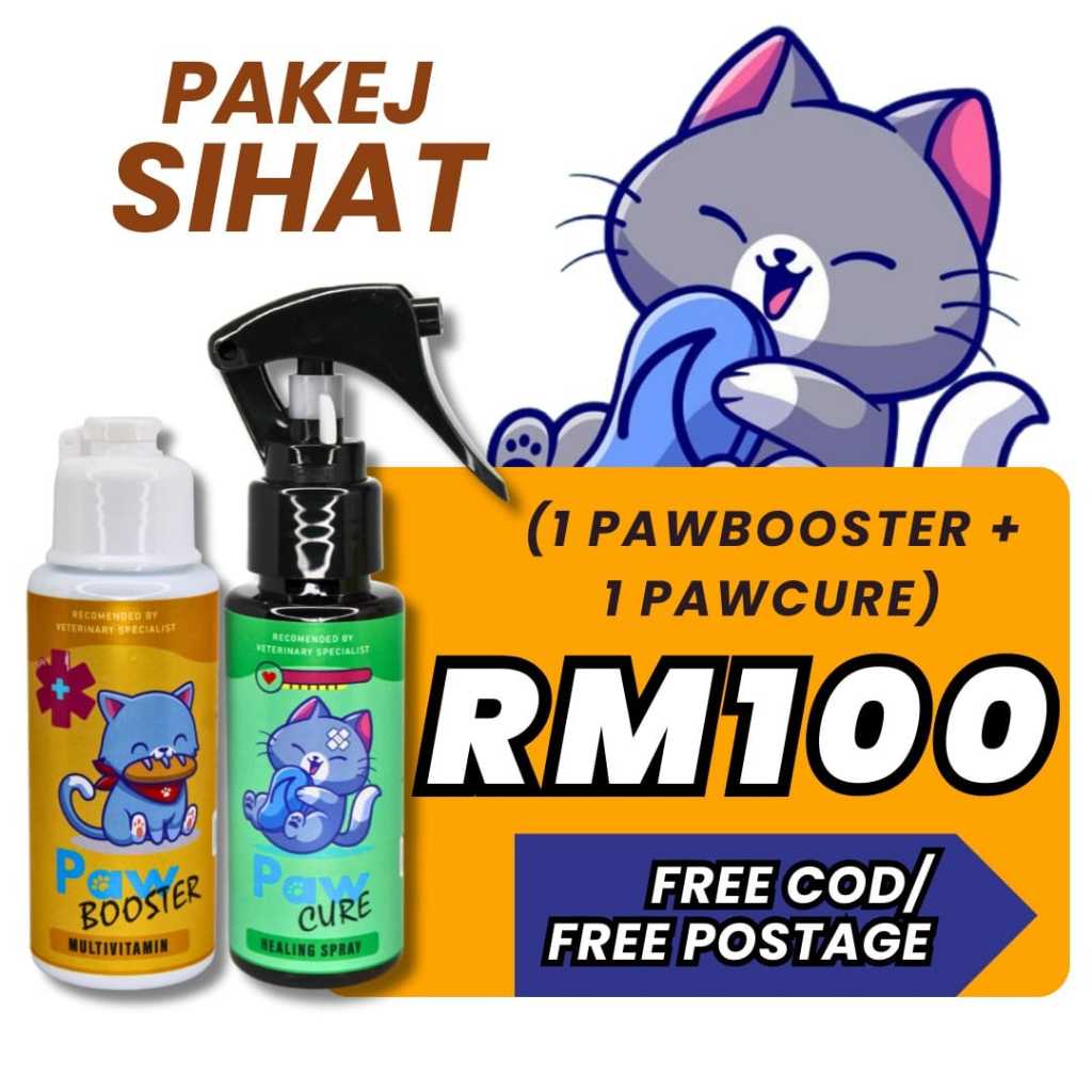 PAW CARE AID KIT - COMBO PAKEJ SIHAT (1 UNIT PAW BOOSTER 50ML + 1 UNIT ...