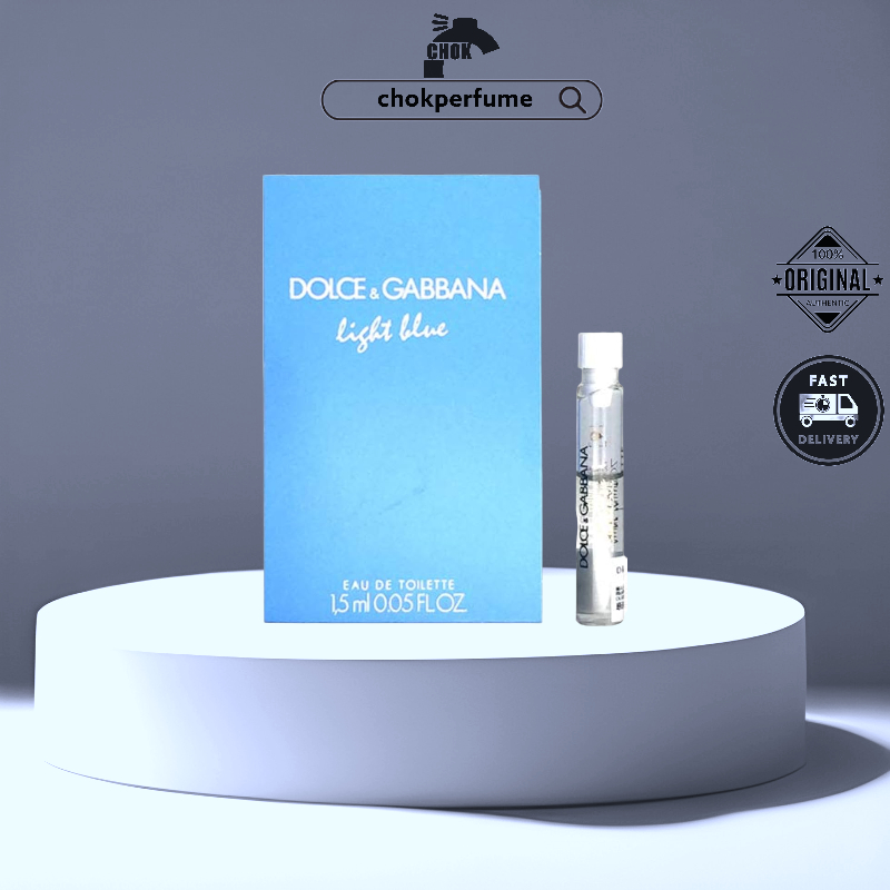 Dolce & Gabbana Light Blue EDT 1.5ml Perfume Sample Vial (W) | Shopee ...