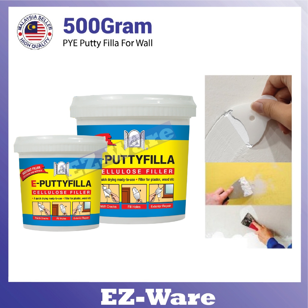0.5kg PYE Putty Filla Fast Dry Filla /Putty Filler Filling Cracks&Holes ...