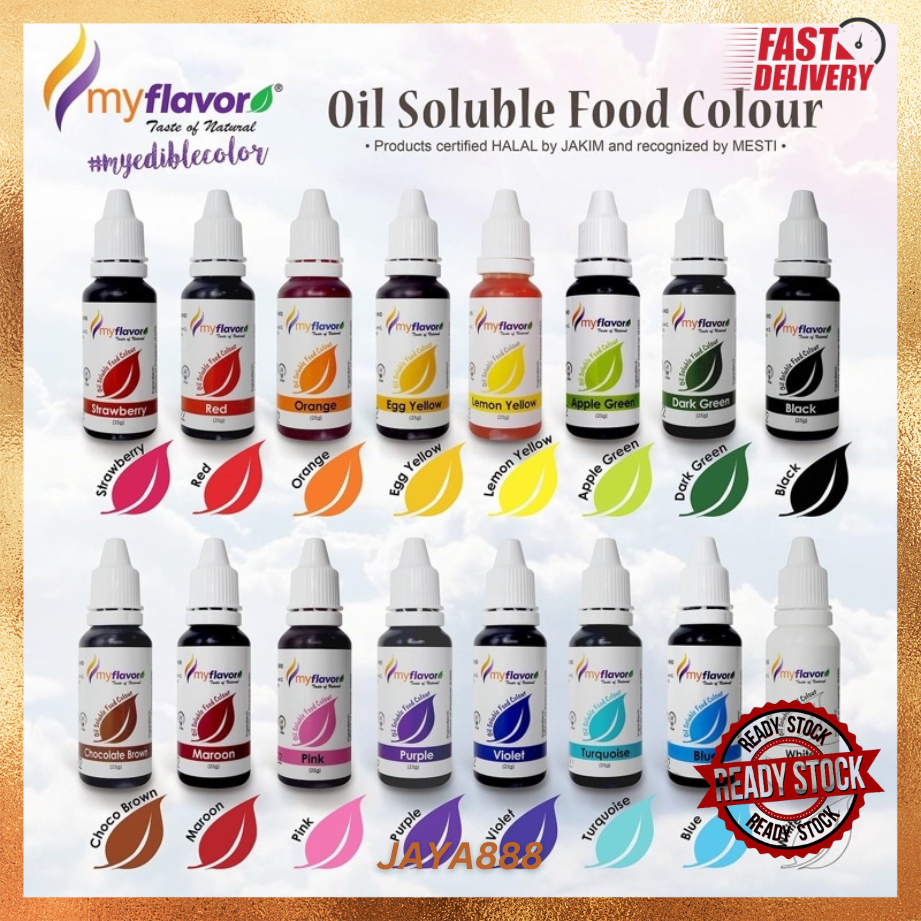 MYFLAVOR FOOD COLORING / GEL COLOUR / GEL COLORING / FOOD COLORING 25G ...