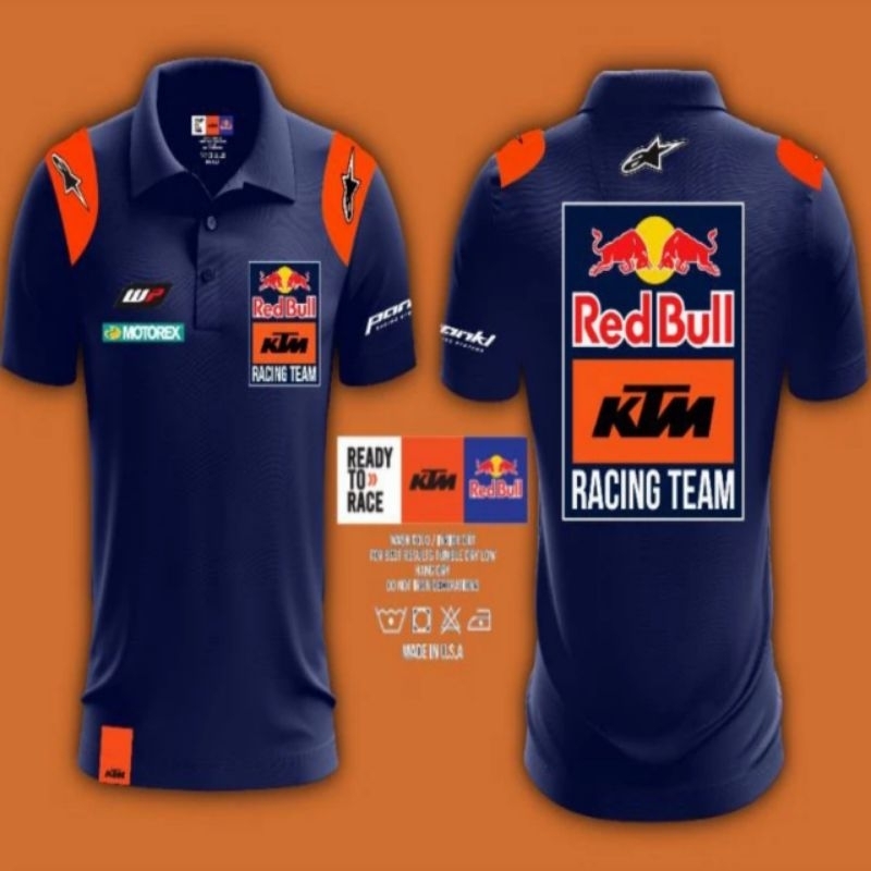 🏁MotoGP Baju Polo T Shirt KTM RedBull Racing Moto GP Tech3 Motosikal ...