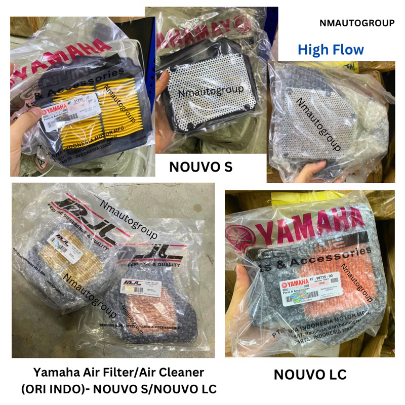 YAMAHA ORI Indo Racing Air Cleaner / Air Filter Assy set - NOUVO ...