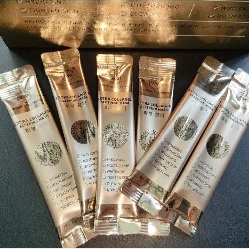 💕WM EXTRA COLLAGEN FIRMING SLEEPING MASK 5pcs/10pcs/20pcs💕 | Shopee ...