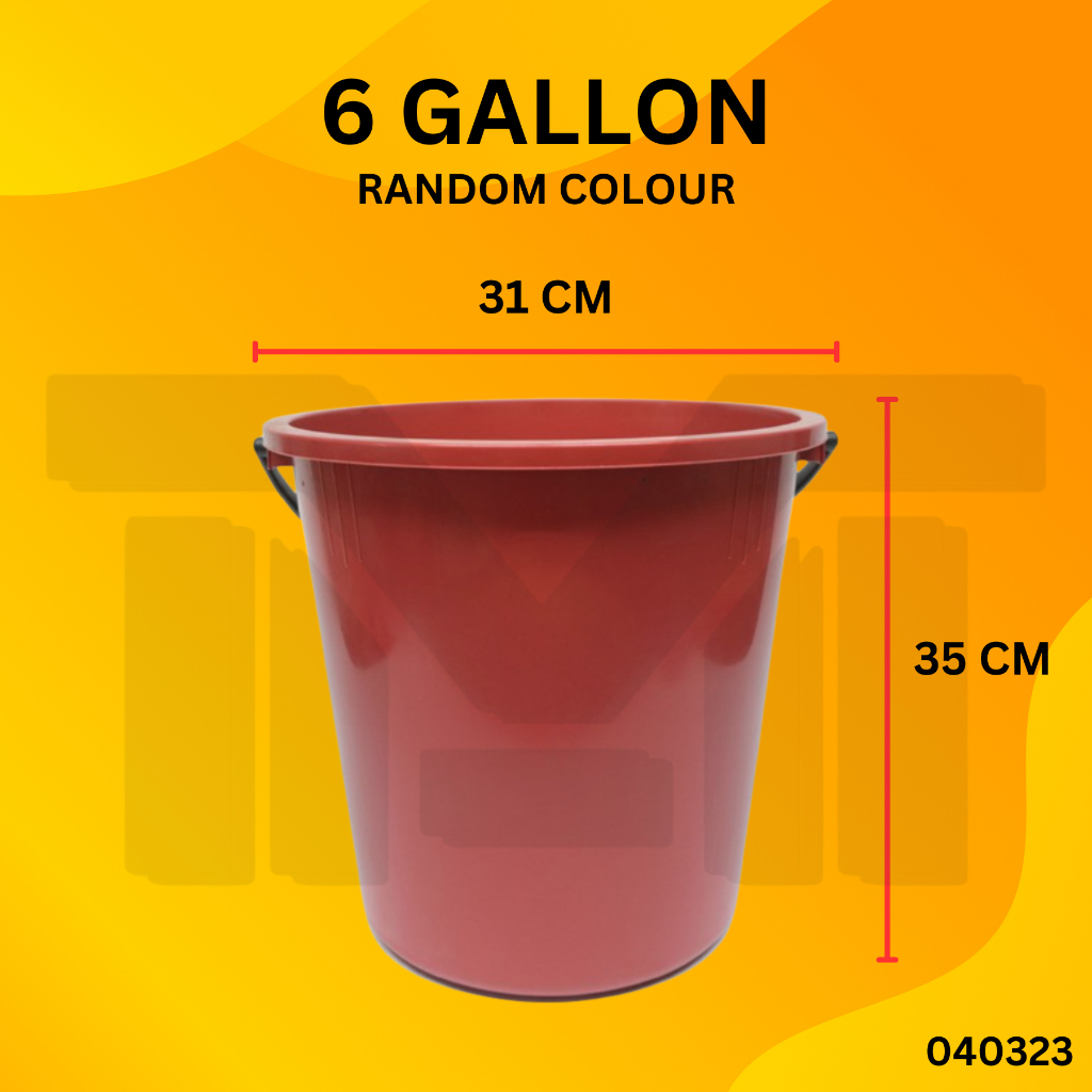4 ~ 6 gallon Plastic Pail / Bucket / Baldi Air/ Bakul/ Tong Mop/ Tong ...