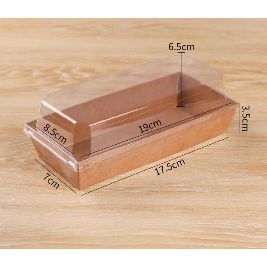 【DESSERT BOX】DISPOSABLE PAPER BOX WITH CLEAR LID TIRAMISU / DESSERT ...